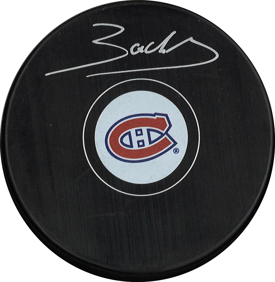 Zachary bolduc rondelle "logo" autographiée du Canadiens de Montréal ...